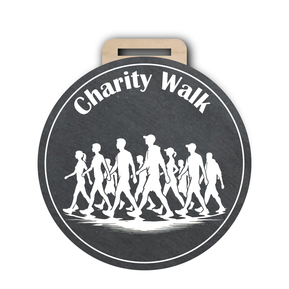Slate Charity Walk Medal 1 – Zero Waste Medals