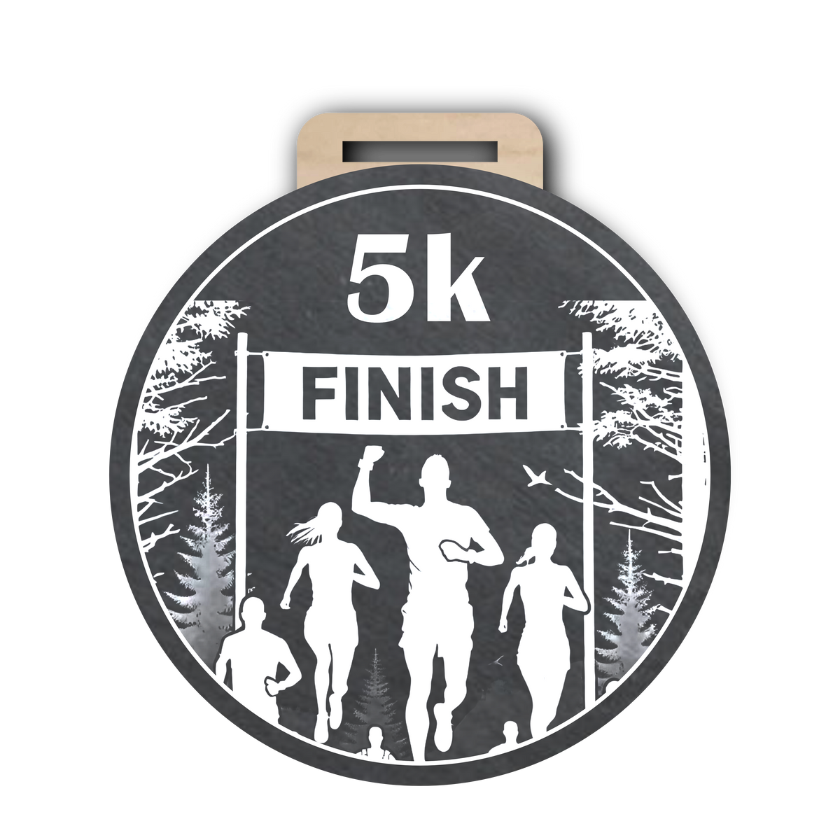 5k Medal Design 3 Slate – Zero Waste Medals