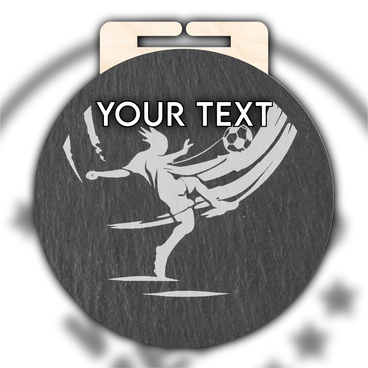 Slate Football Medal Type 2 – Zero Waste Medals