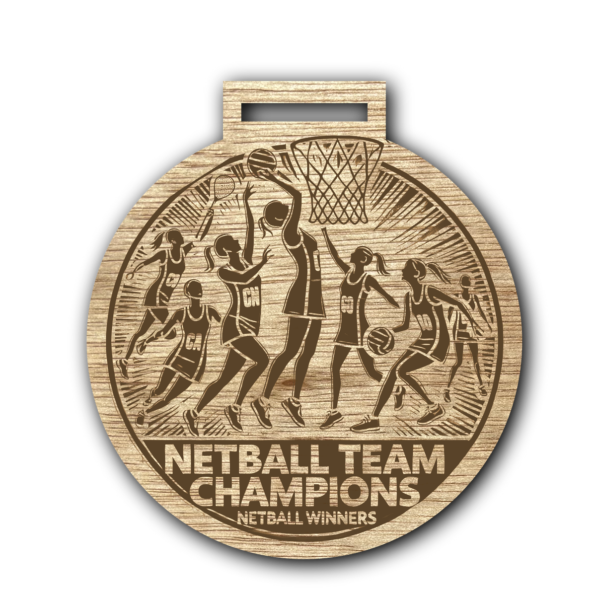 Netball Medal Type 3 – Zero Waste Medals