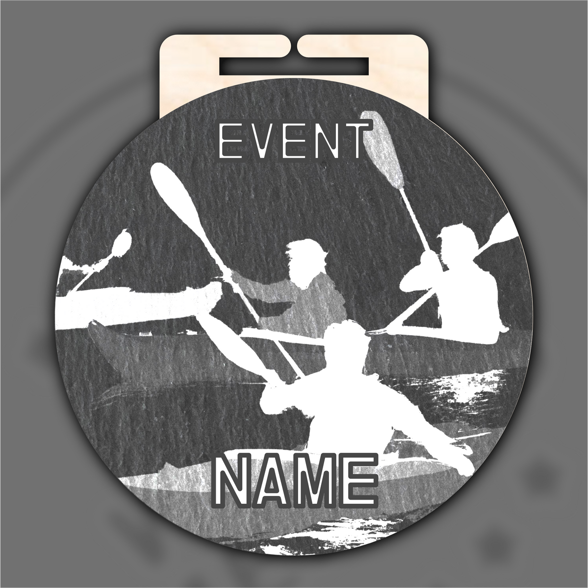 Slate Kayaking Medal Type 2 – Zero Waste Medals