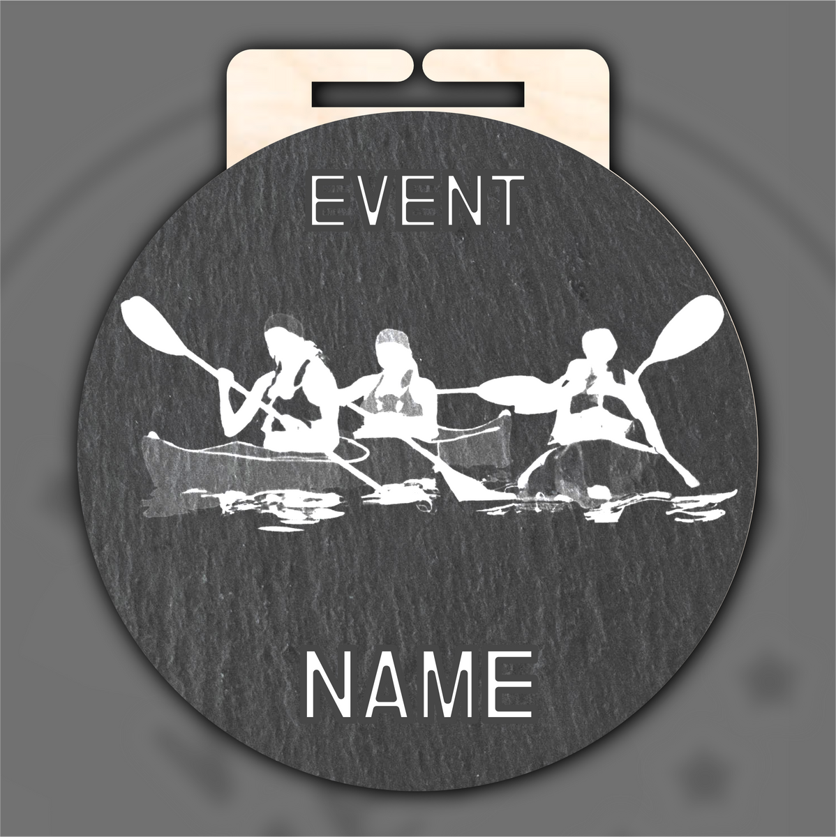 Slate Kayaking Medal Type 3 – Zero Waste Medals
