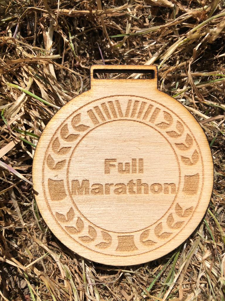 Standard Full Marathon Medal – Zero Waste Medals